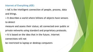 The internet of everything | PPTX