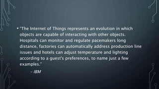 The internet of things | PPTX