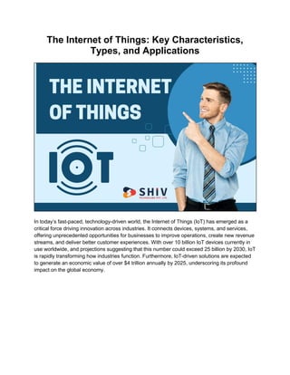 A Detailed Guide of IoT to Types, Features, and Uses | PDF