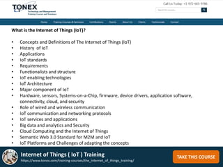 Internet of Things ( IoT ) Training | PPTX