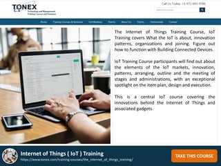 Internet of Things ( IoT ) Training | PPTX