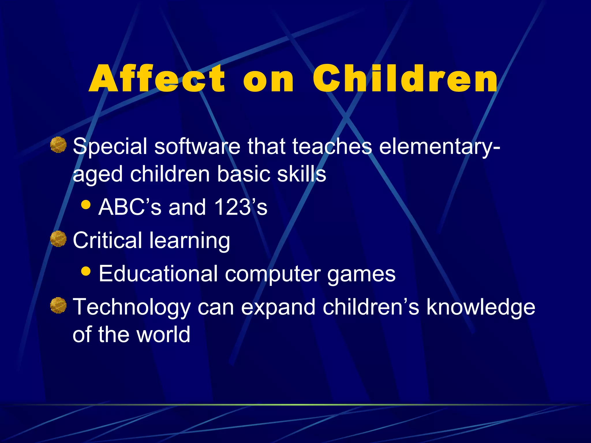 The internet impact on society | PPT