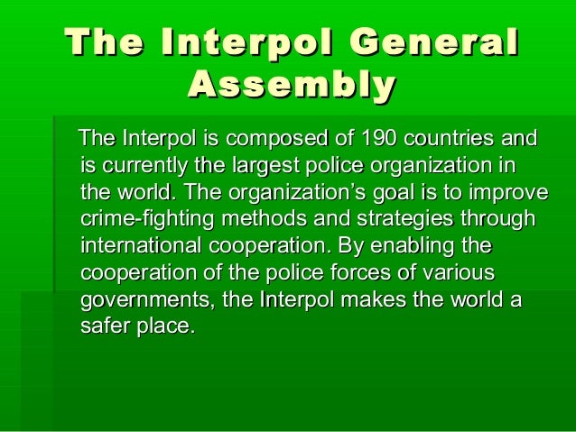 The interpol general assembly by nicholas janitsary