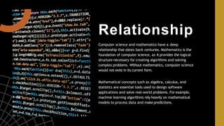 The Intersection of Computer Science And Mathematics - Kahlan Maki.pptx ...