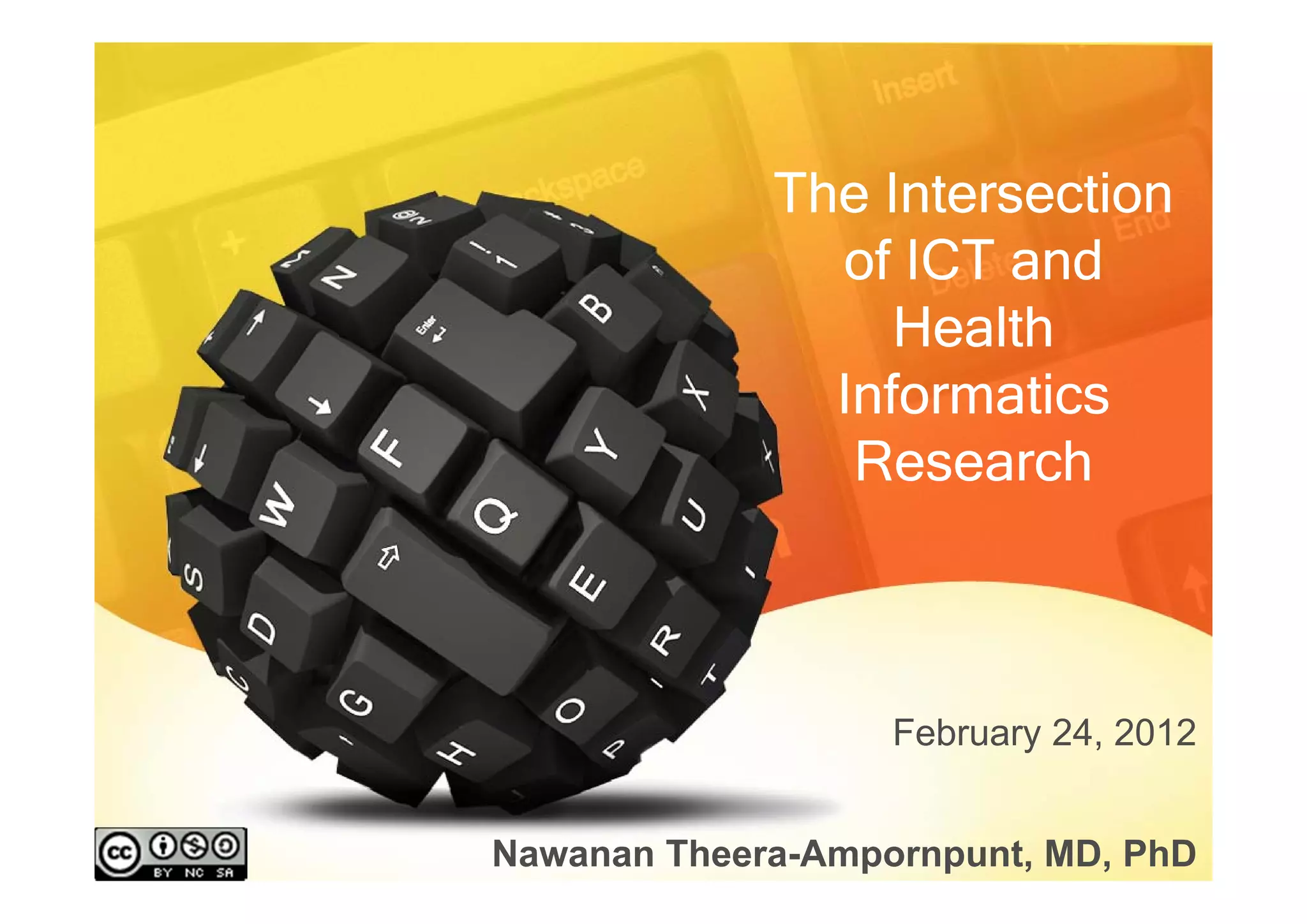 The Intersection of ICT and Health Informatics Research | PPT
