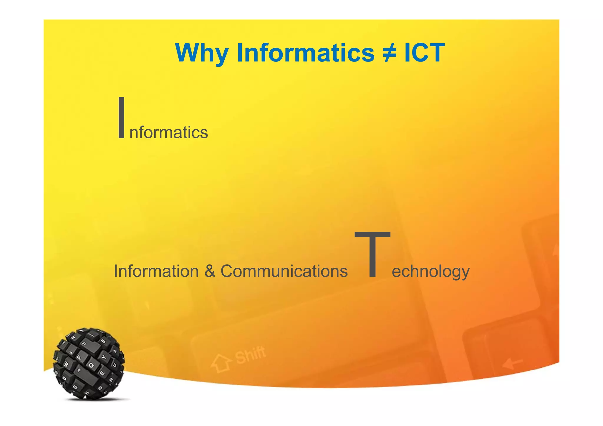 The Intersection of ICT and Health Informatics Research | PPT