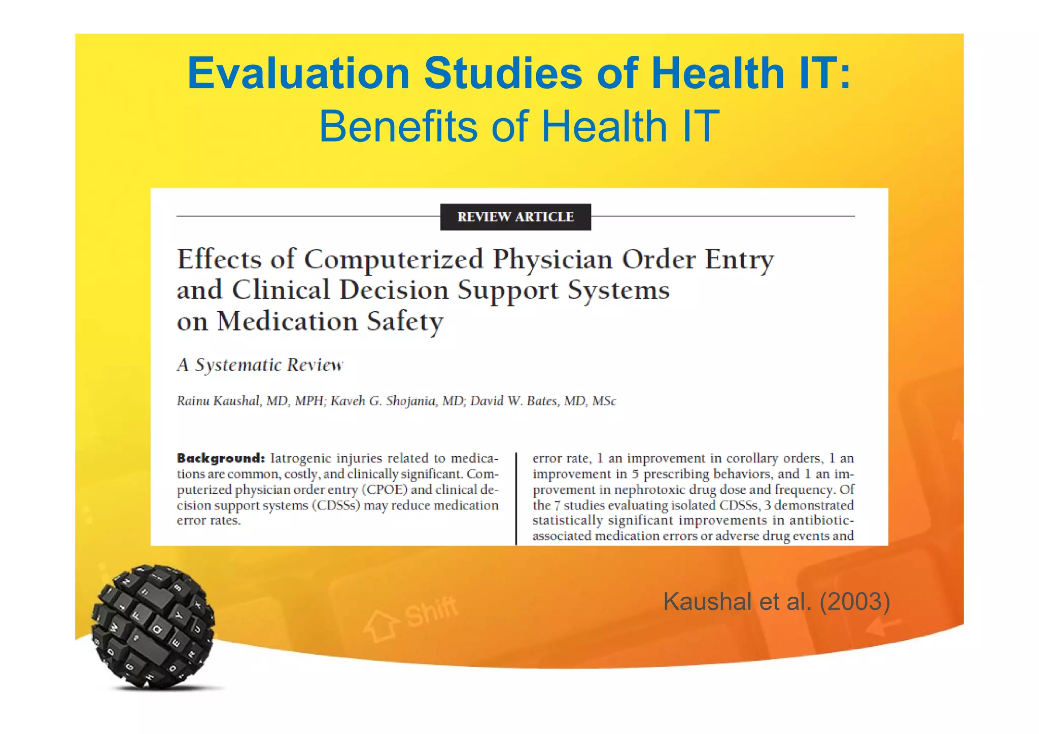 The Intersection of ICT and Health Informatics Research | PPT