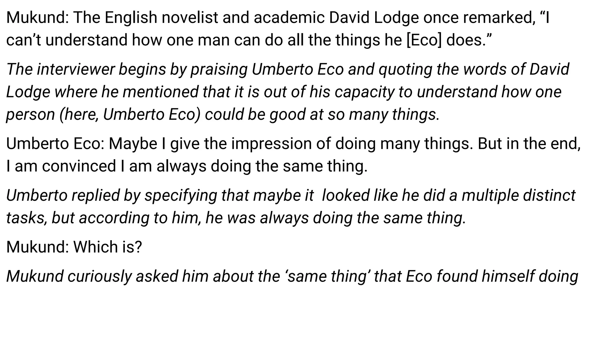 The interview STD 12 | PPTX