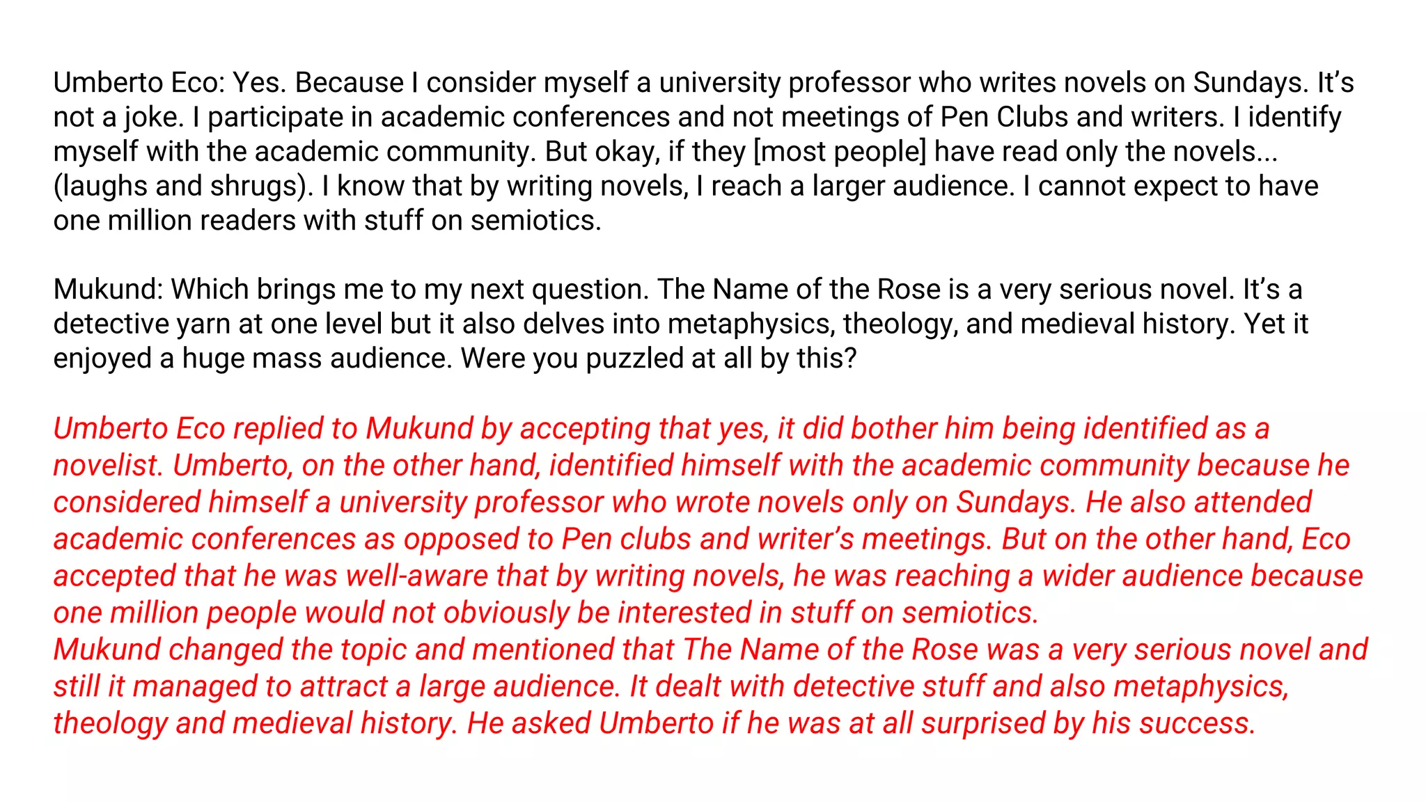 The interview STD 12 | PPTX