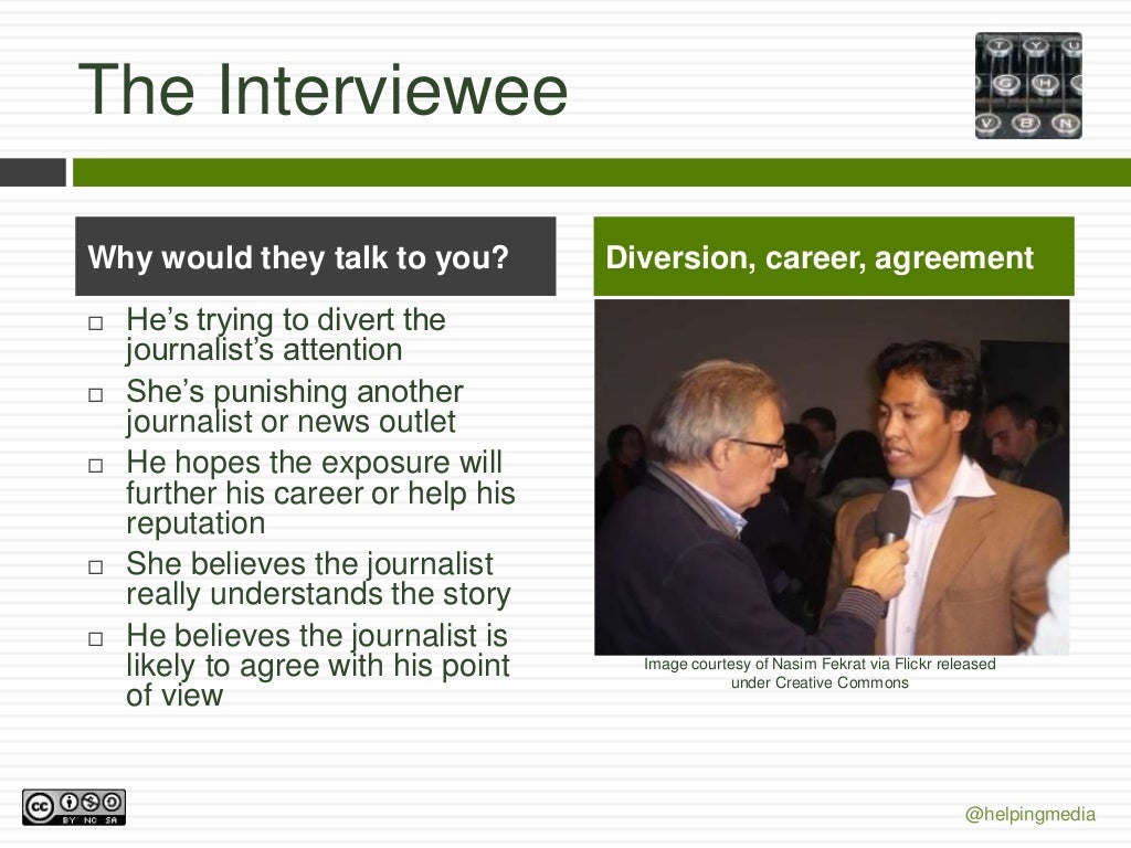 Understanding the interviewee