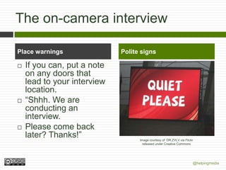 On-camera interview tips | PPT