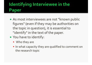 The Interview Paper | PPT