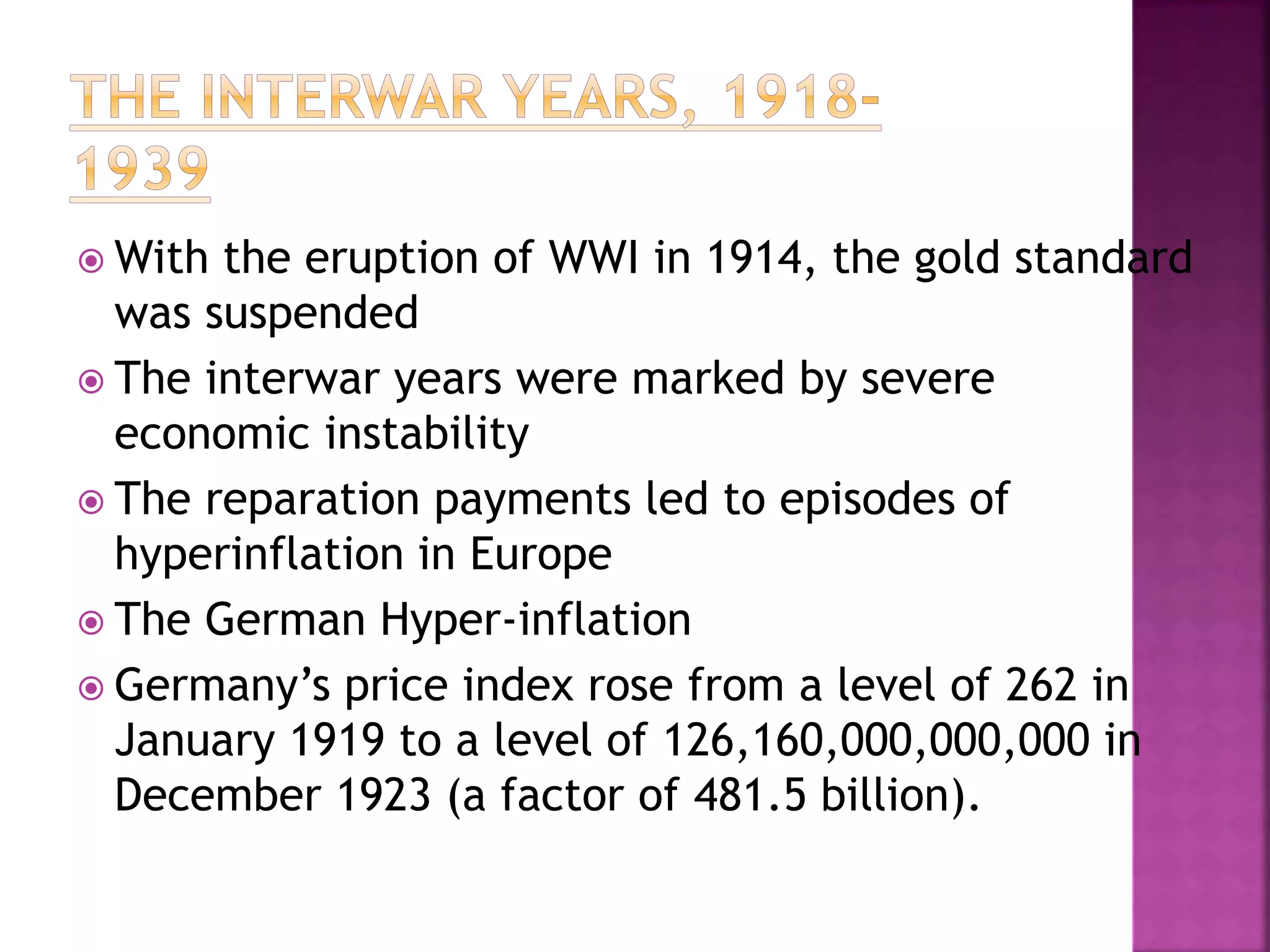 The inter war years | PPTX