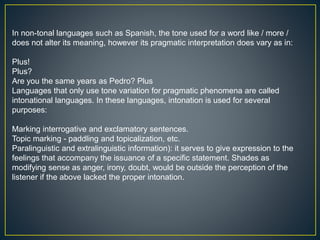 The intonation | PPT