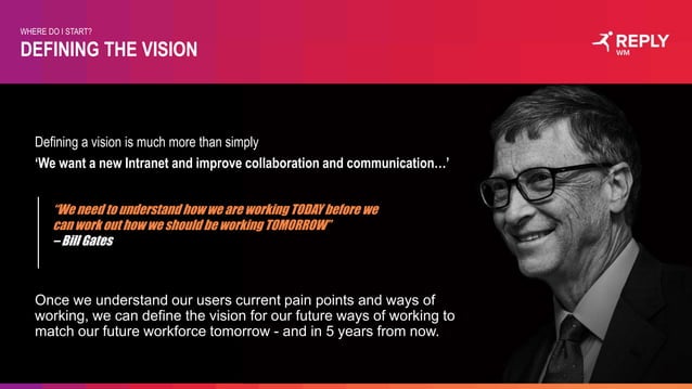 The intranet of now — James Mowatt — WM Reply | PPT