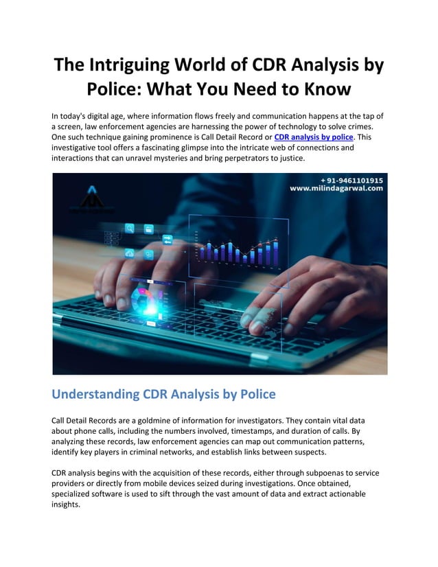 The Intriguing World of CDR Analysis by Police: What You Need to Know.pdf