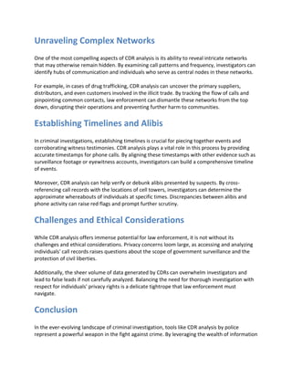 The Intriguing World of CDR Analysis by Police: What You Need to Know.pdf