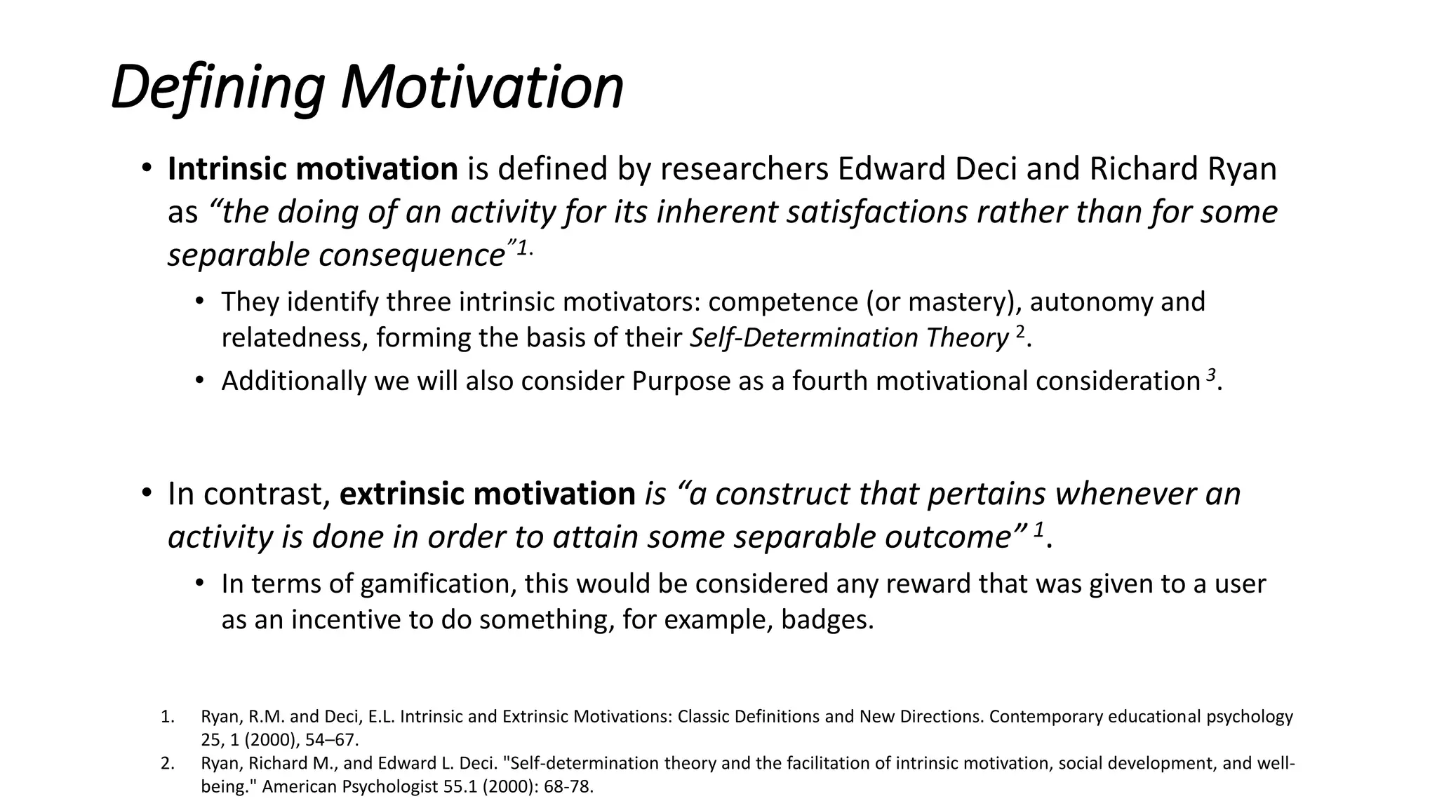 The Intrinsic Motivation RAMP for Gamification | PPTX