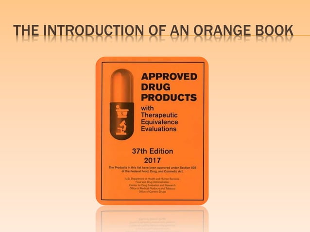 The introduction of an orange book | PPTX