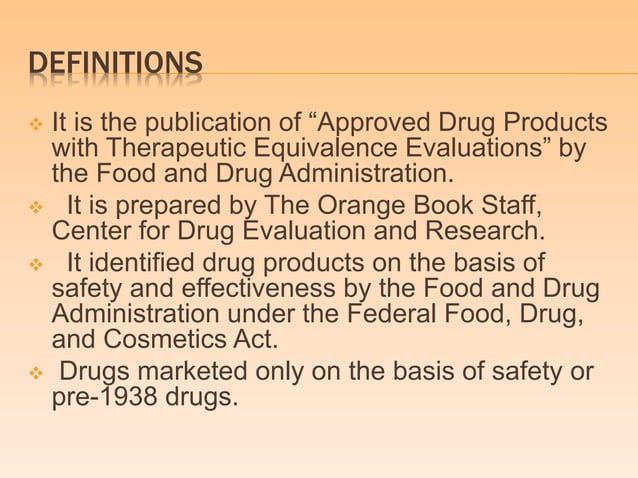 The introduction of an orange book | PPTX