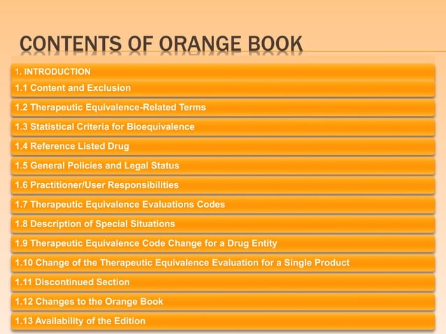 The introduction of an orange book | PPTX