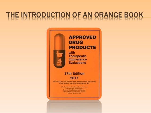 The introduction of an orange book
