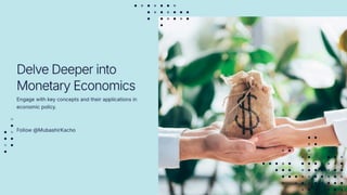 The Introduction of Monetary Economics . | PDF