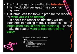 The Introduction Paragraph | PDF