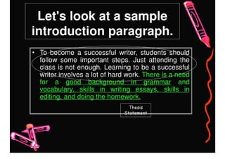 The Introduction Paragraph | PDF