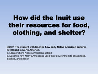 The inuit of the arctic region | PDF