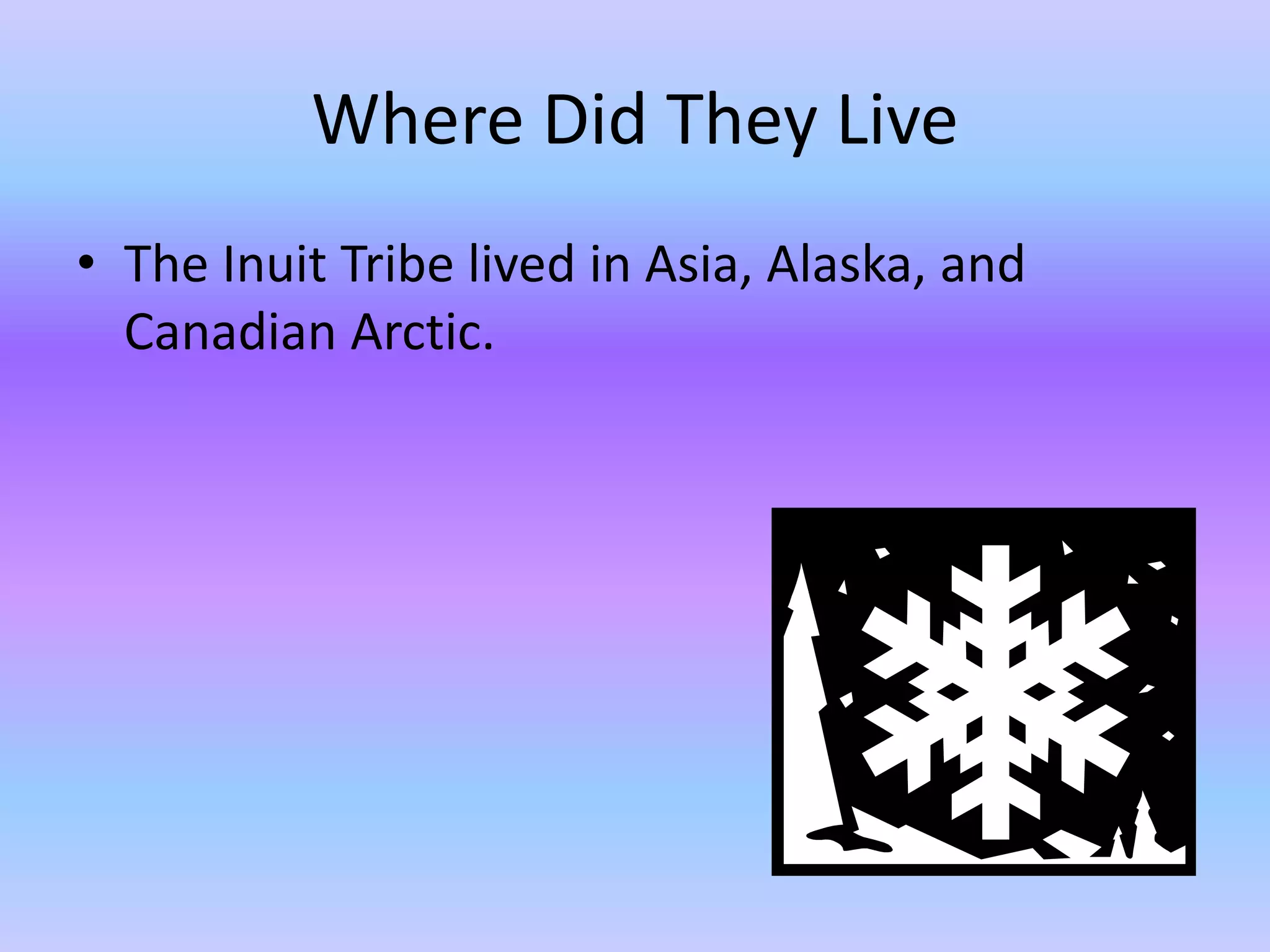 The Inuit Tribe | PPTX