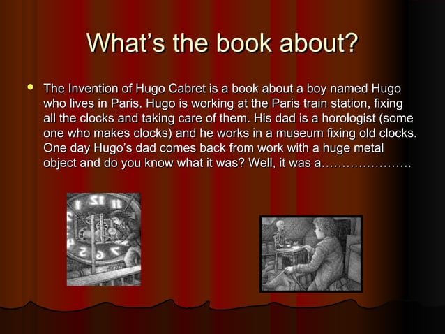 The invention of hugo cabret | PPT