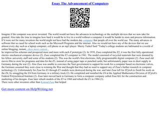 The Invention Of Modern Technology | PDF