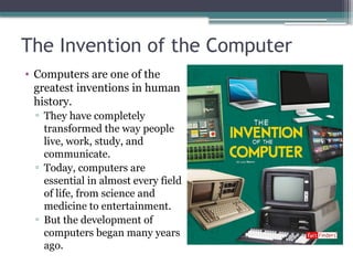 The Invention of the Computer .pptx