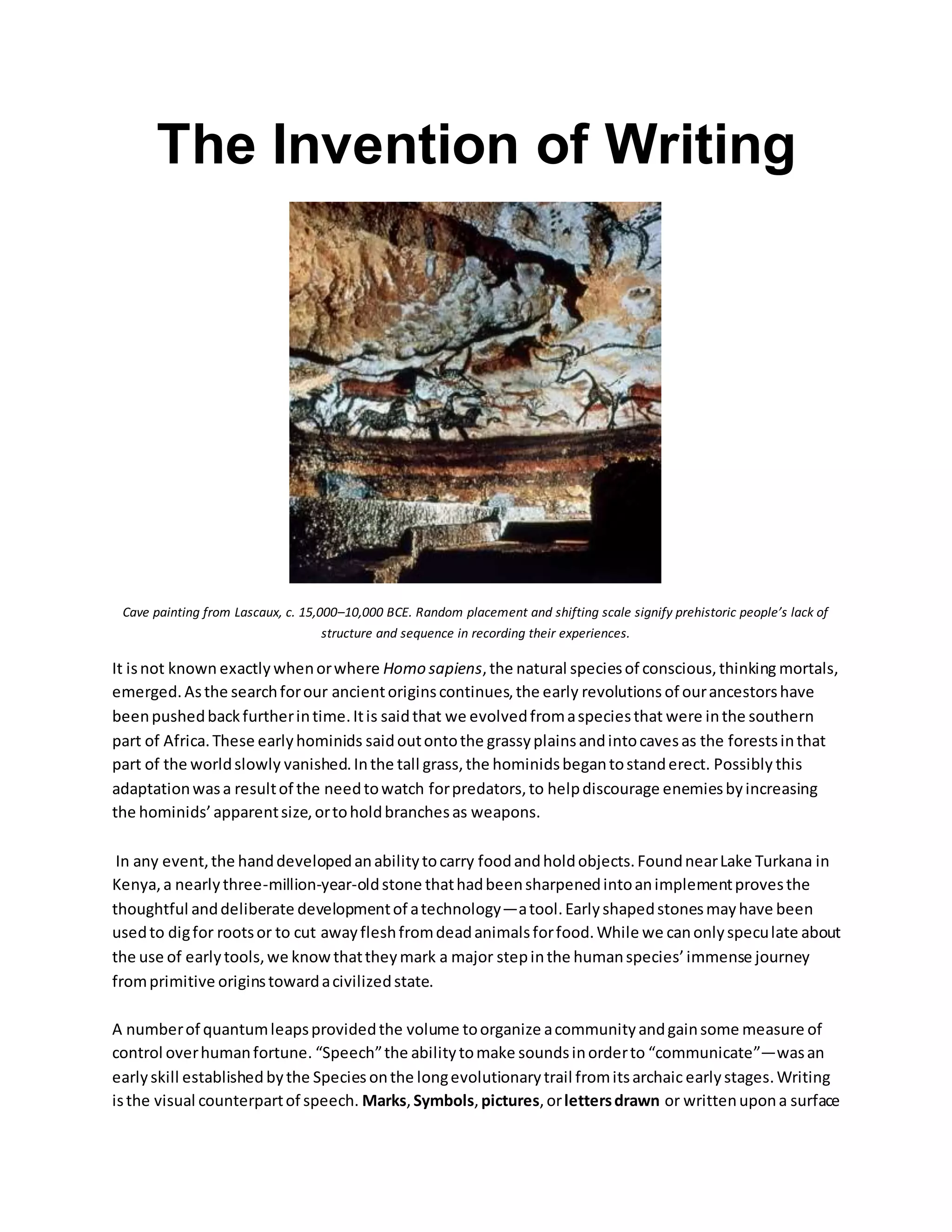 The invention of writing | DOCX