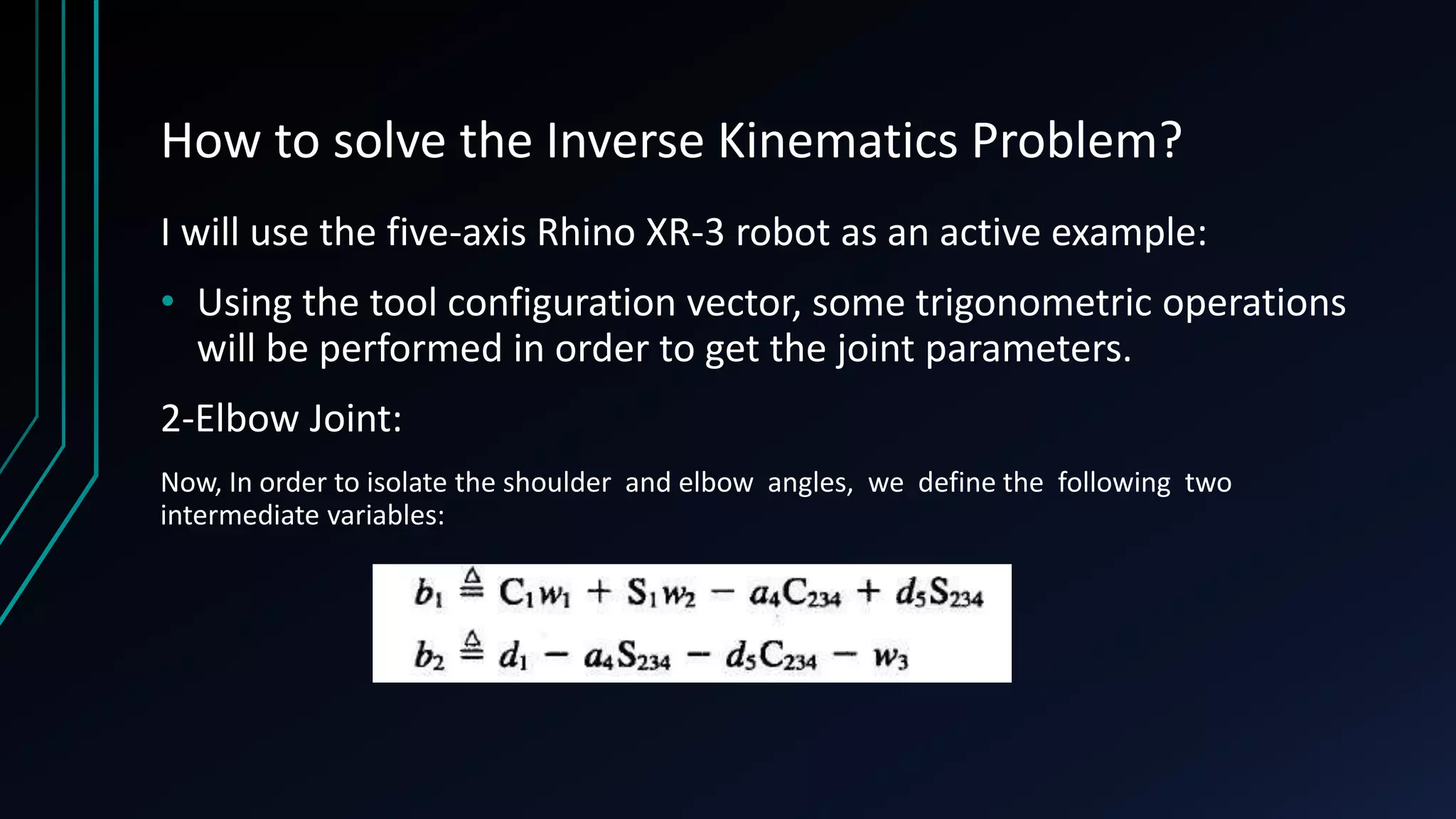 The inverse kinematics problem - Aiman Al-Allaq | PPTX