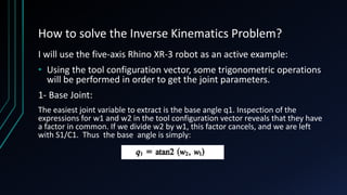 The inverse kinematics problem - Aiman Al-Allaq | PPTX