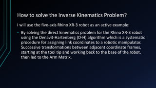 The inverse kinematics problem - Aiman Al-Allaq | PPTX