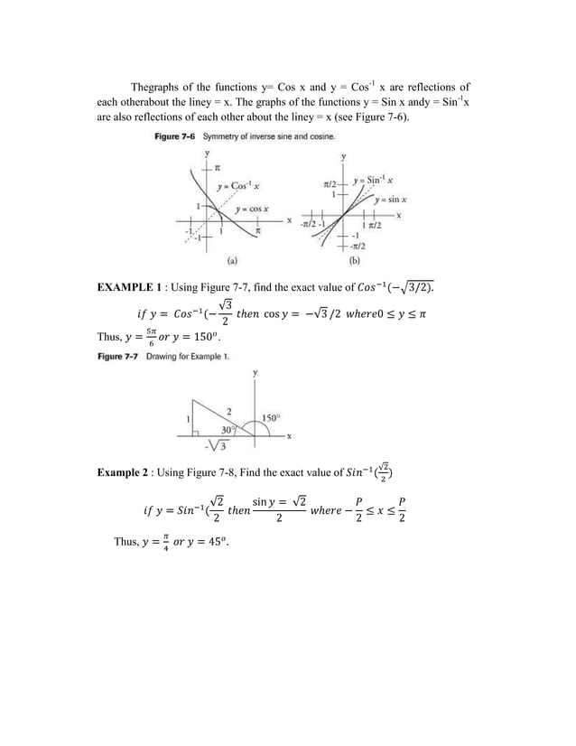 The inverse trigonometric functions | PDF