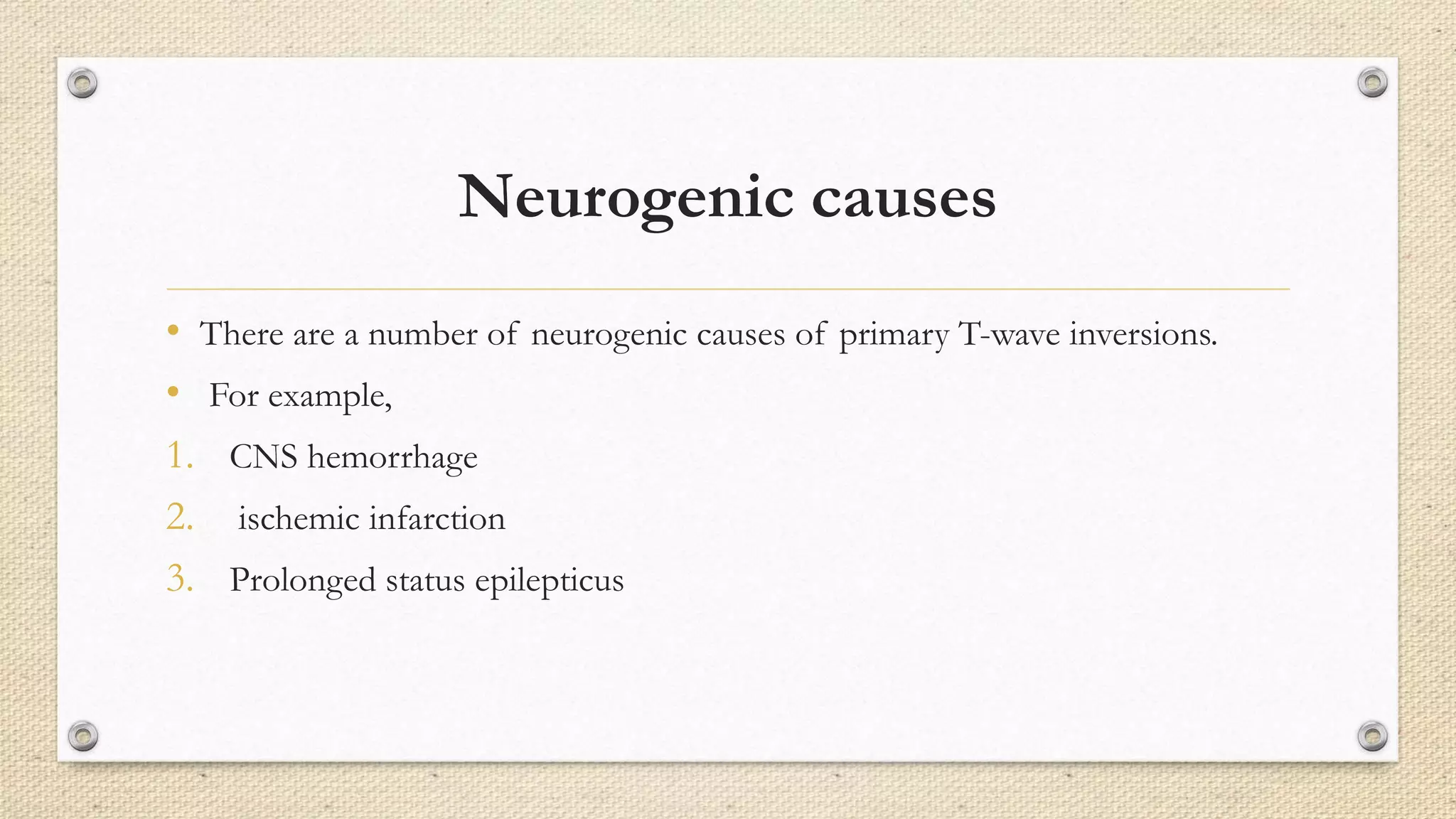ECG-T wave inversion , Dr. Malala Rajapaksha ,Cardiology unit,General ...