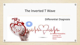 ECG-T wave inversion , Dr. Malala Rajapaksha ,Cardiology unit,General ...