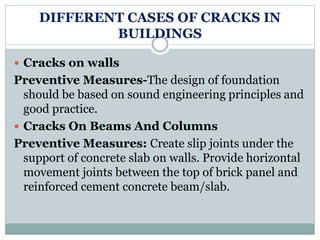 The investigation of cracks and repair techniques | PPTX