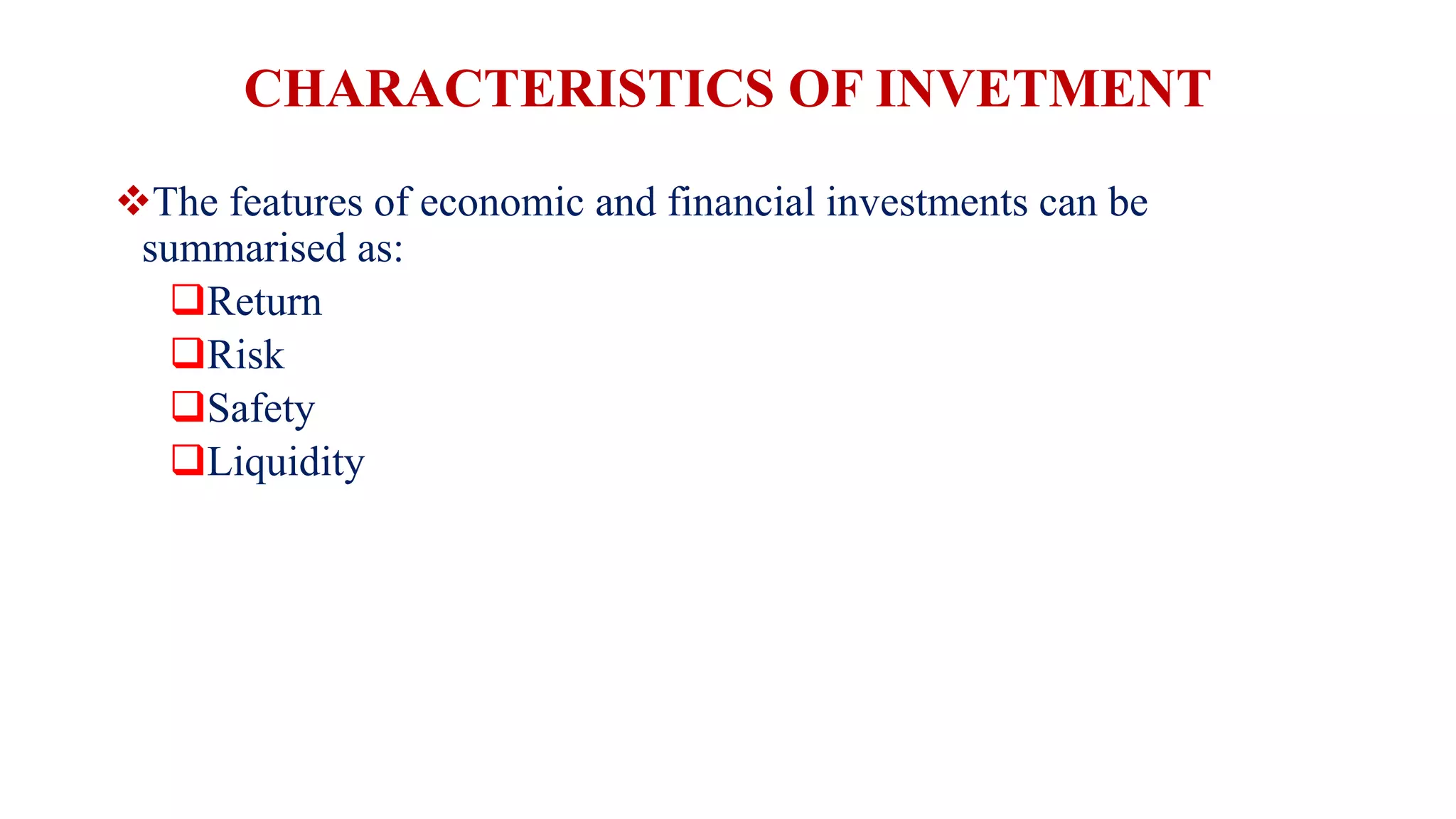 09 The Investment Environment - Part 1 | PPTX