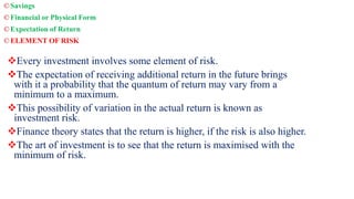 09 The Investment Environment - Part 1 | PPTX