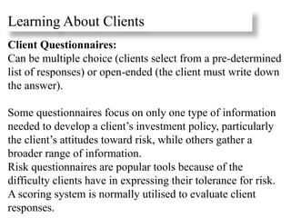 The investment management process | PPTX