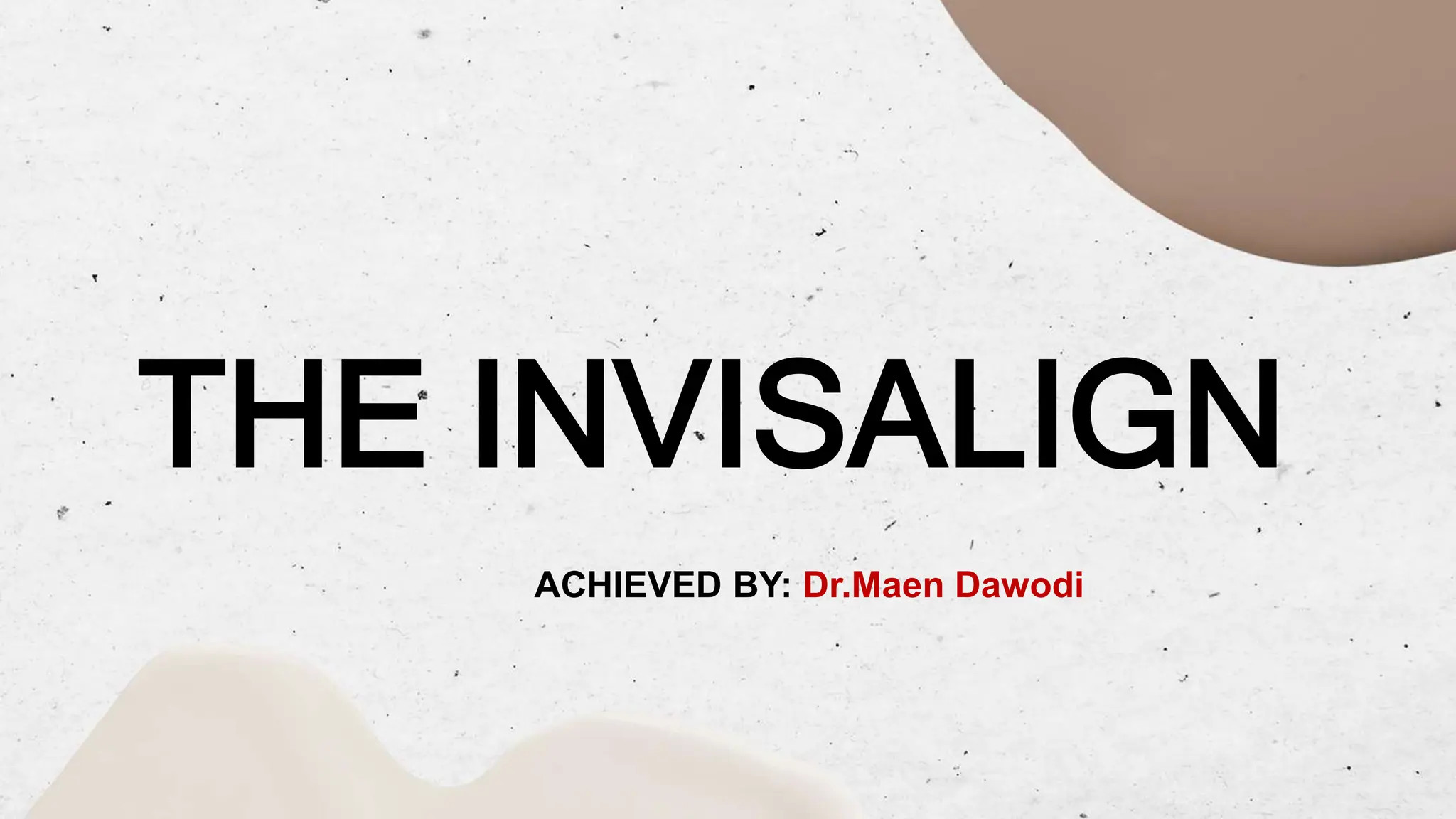 THE INVISALIGN aligner in orthodontics .pptx