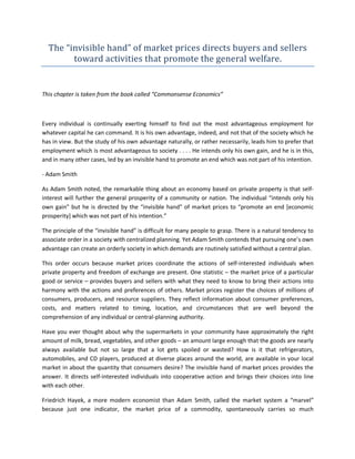 The invisible hand | PDF