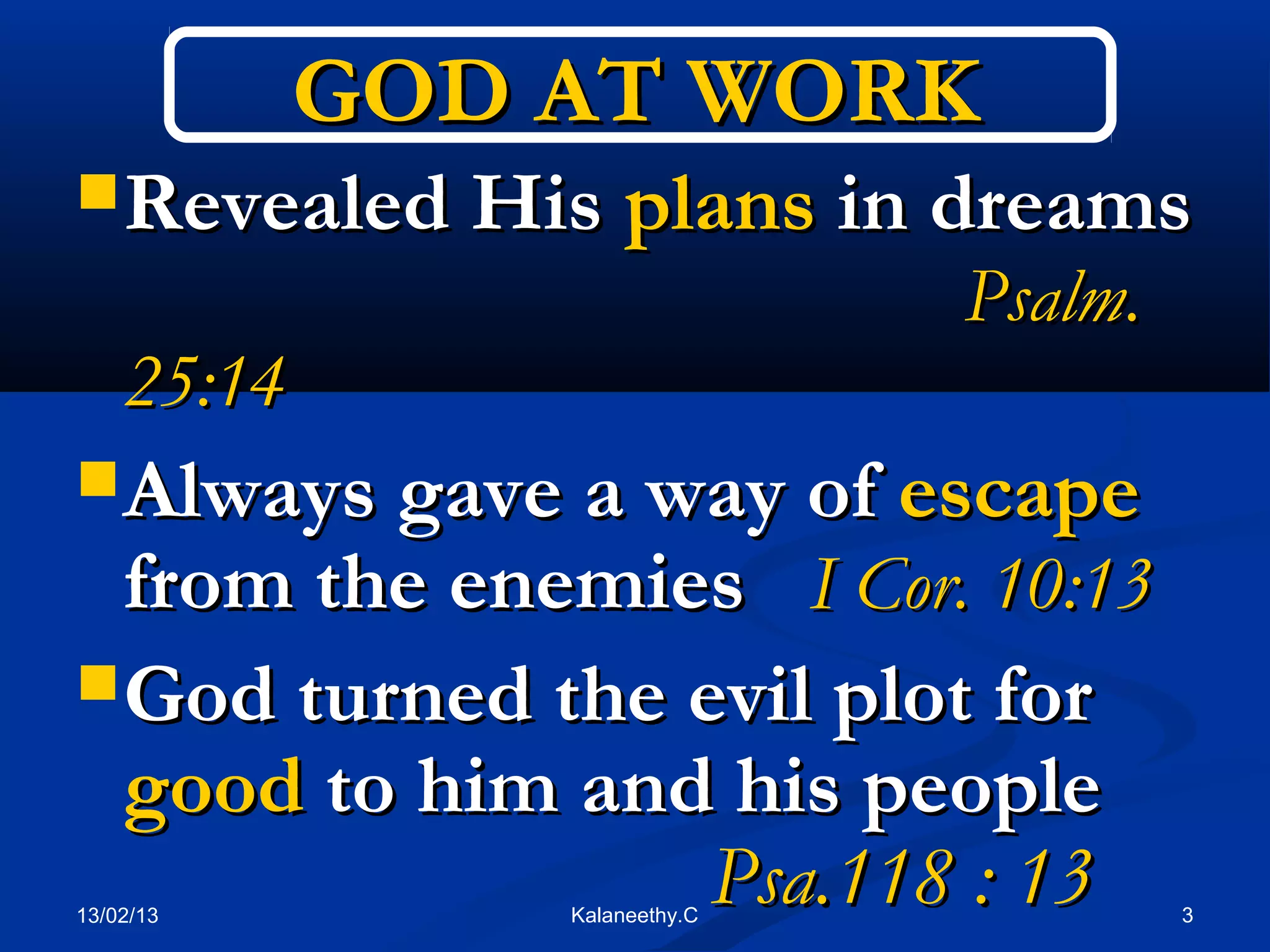 The invisible hand of god at work | PPT