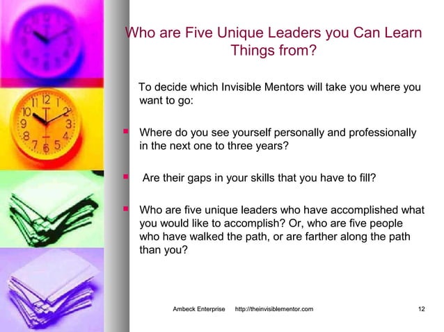The Invisible Mentor | PPT
