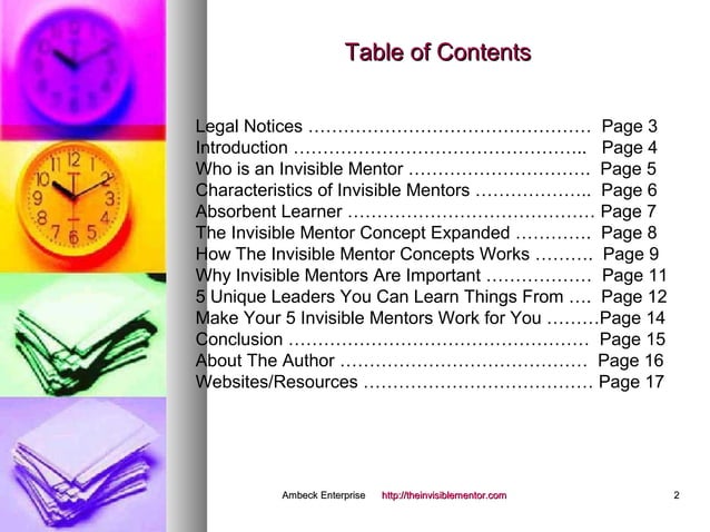 The Invisible Mentor | PPT
